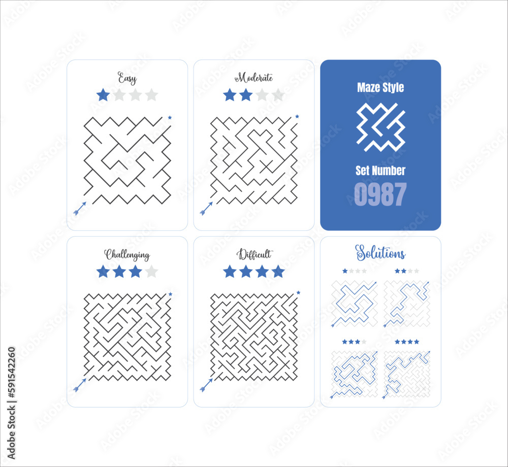Set of 4 Diamond Mazes game puzzle printable for kids at varying levels ...