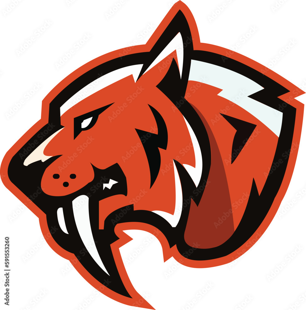 Tiger Head Logo Vector Template Illustration Design. Mascot Tiger Logo ...