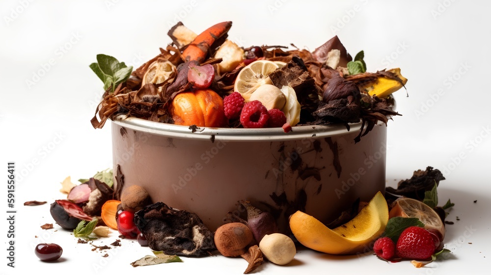 Impact of food waste on the environment, emphasizing the importance of ...