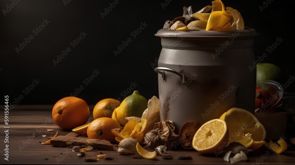 Impact of food waste on the environment, emphasizing the importance of ...