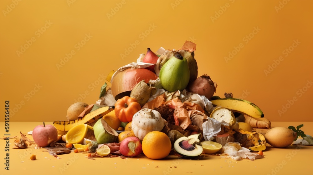 Impact of food waste on the environment, emphasizing the importance of ...