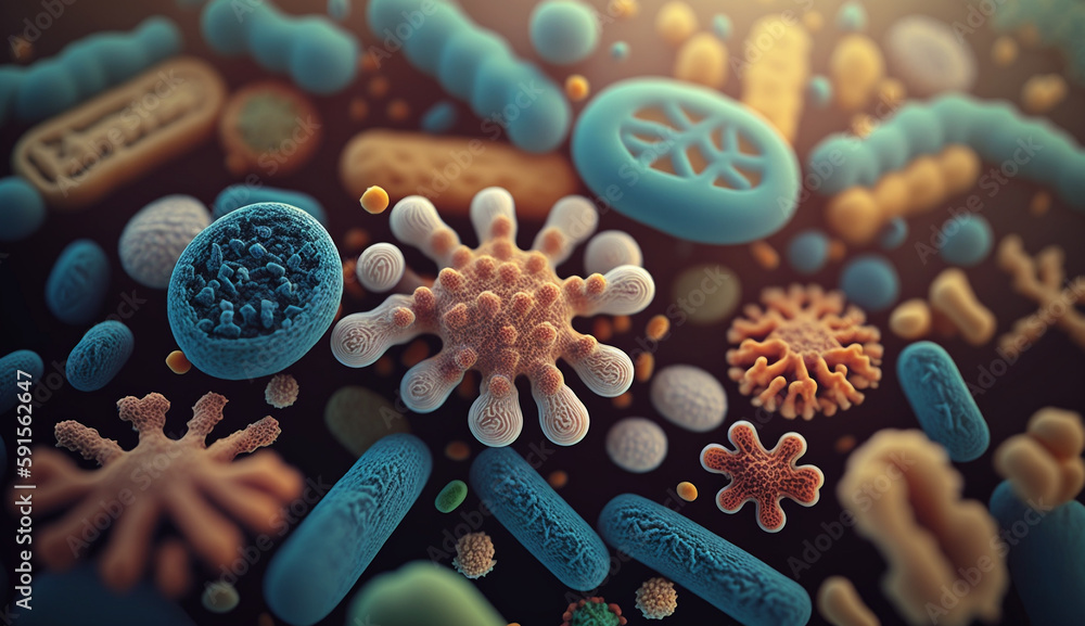 Abstract 3d rendered background design with shapes and structures ...