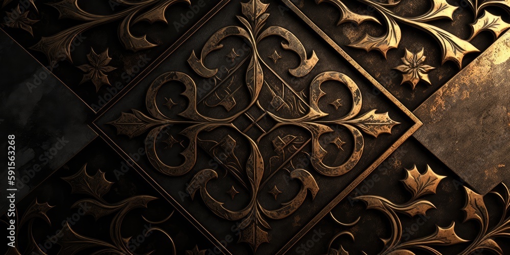 Medieval Chic Background - Modern Retro Vintage Medieval Backdrop ...