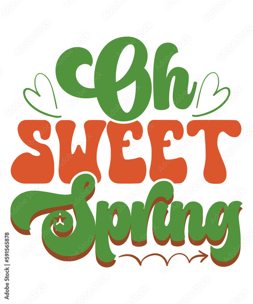 Retro Spring Svg Bundle, Spring SVG Bundle, Spring Flowers Svg, Spring ...