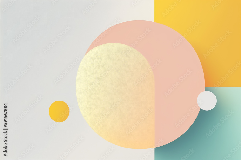 Wallpaper with abstract circular shapes. Immerse yourself in the ...
