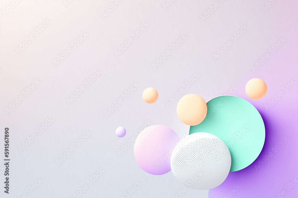 Wallpaper with abstract circular shapes. Enjoy the elegance of this ...