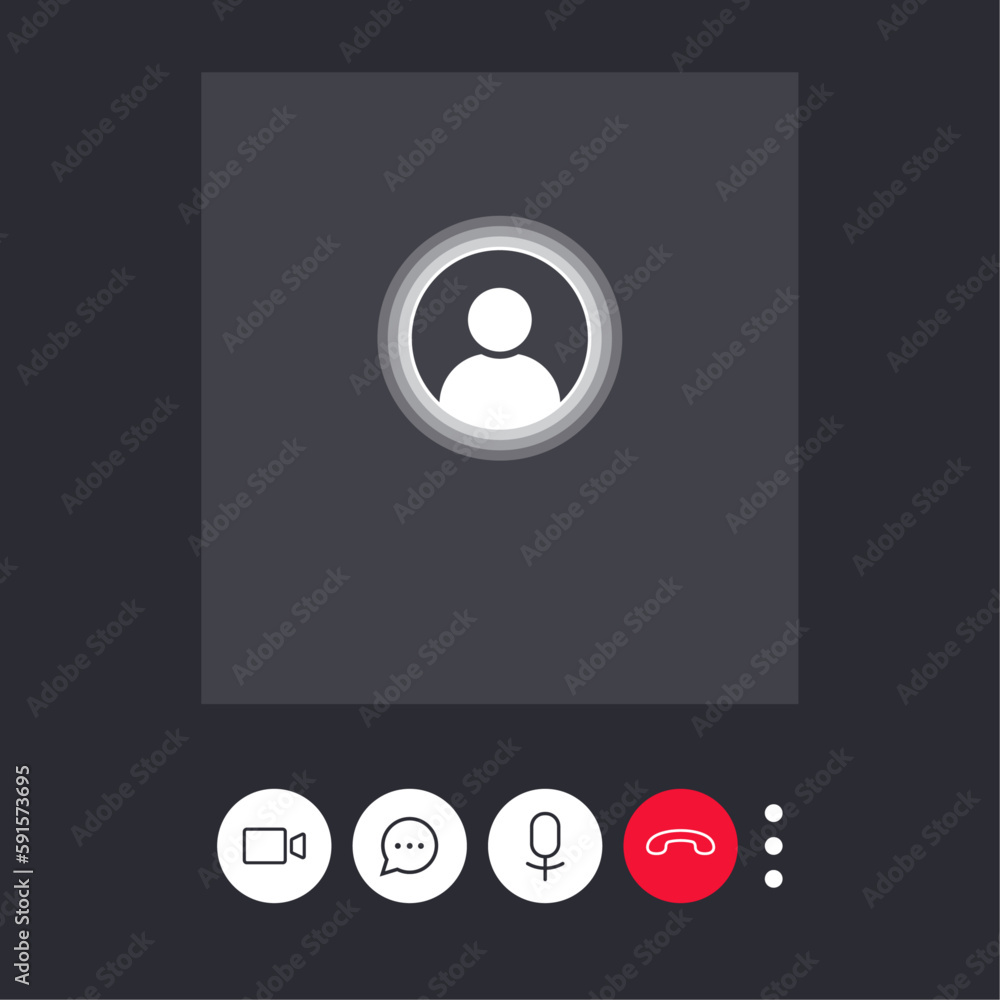 Call screen template. UI, UX, Kit interface. Call screen smartphone ...