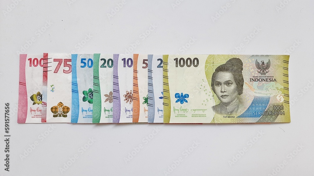 Indonesia banknotes paper money rupiah new series. Indonesian currency ...