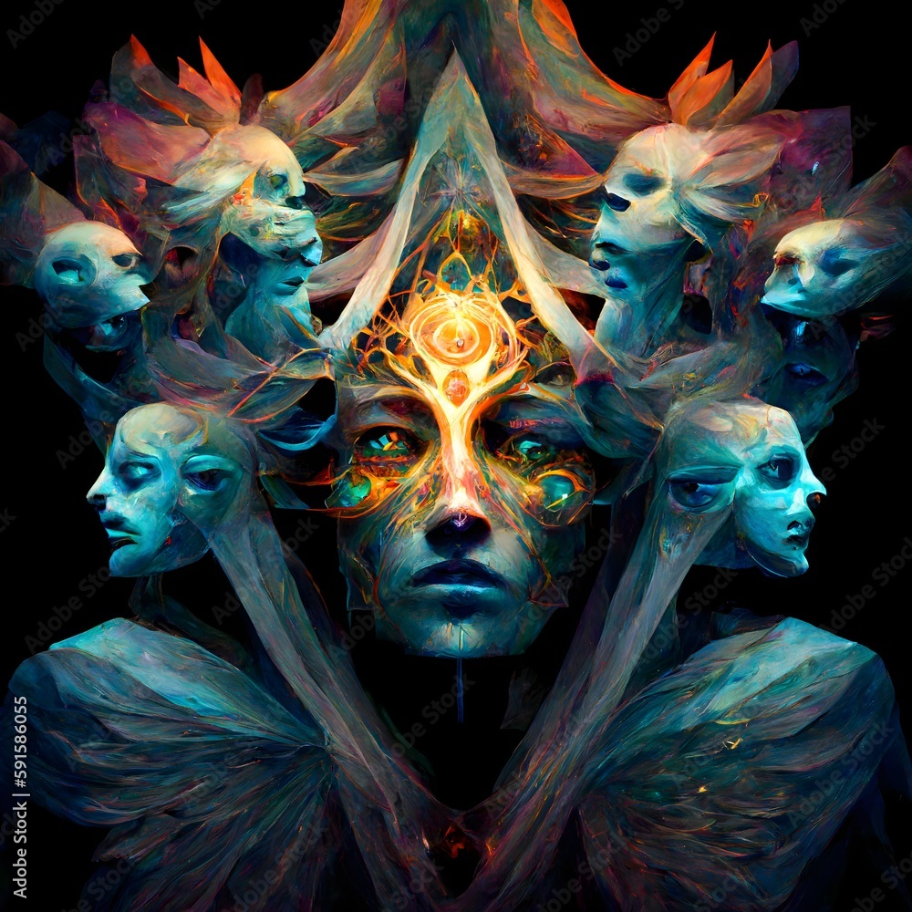 a creature with many faces multitude celestial choir facets of a gem multiple personalities ...