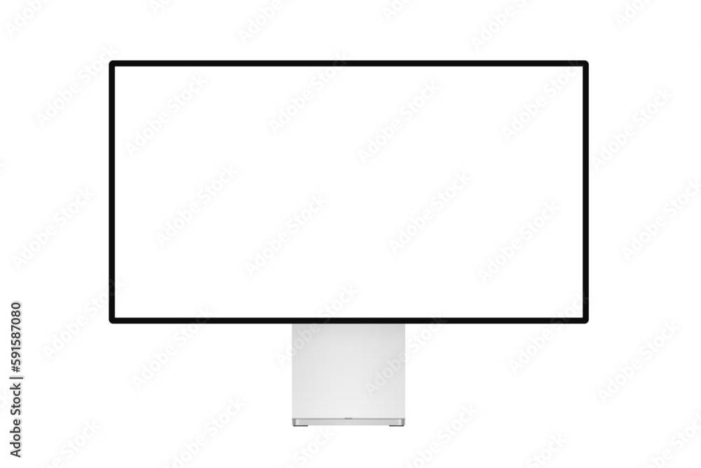 Super trendy realistic thin frame professional monitor mock up with ...
