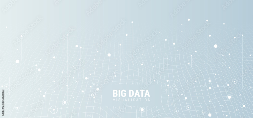 Big data visual information background. Social network concept ...