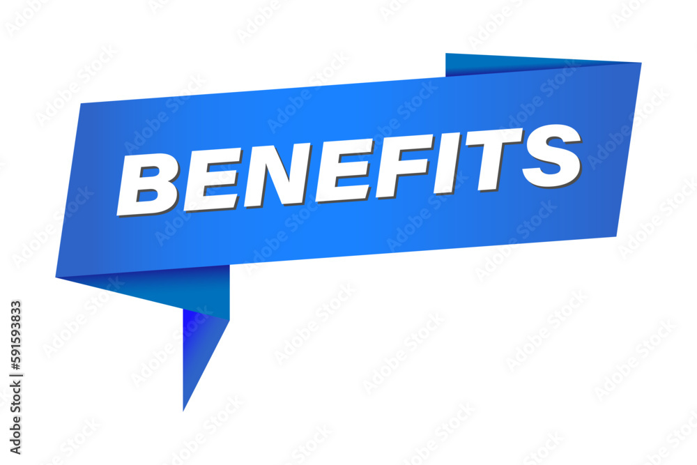 Benefits banner. Benefits speech bubble. Benefits ribbon template ...