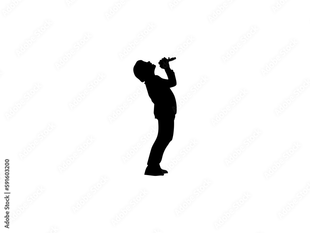 singer silhouettes people vector design and illustration. singer ...