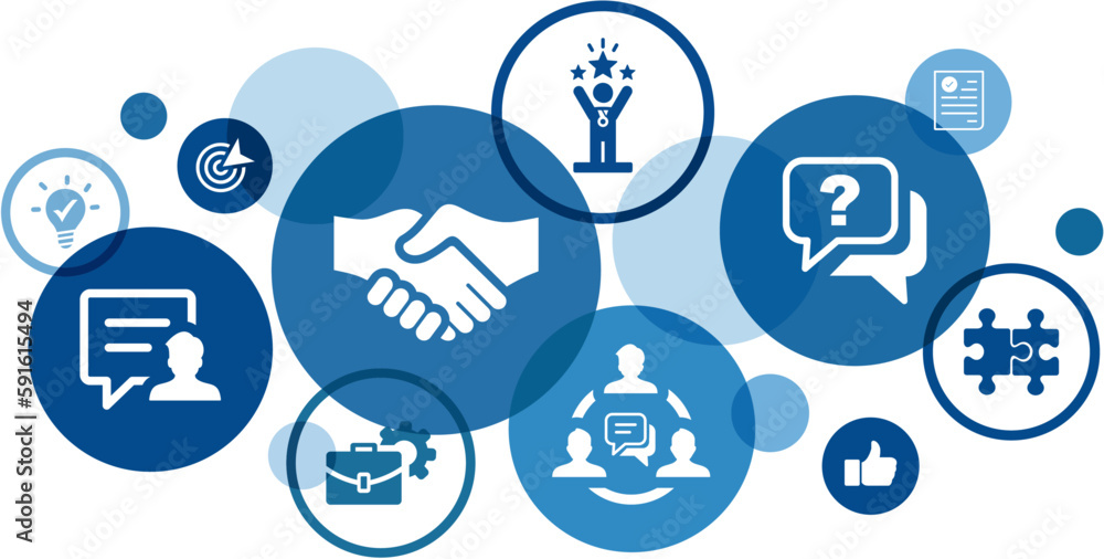 Onboarding vector illustration banner concept with connected icons ...