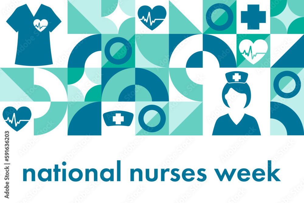 National Nurses Week. Holiday concept. Template for background, banner ...