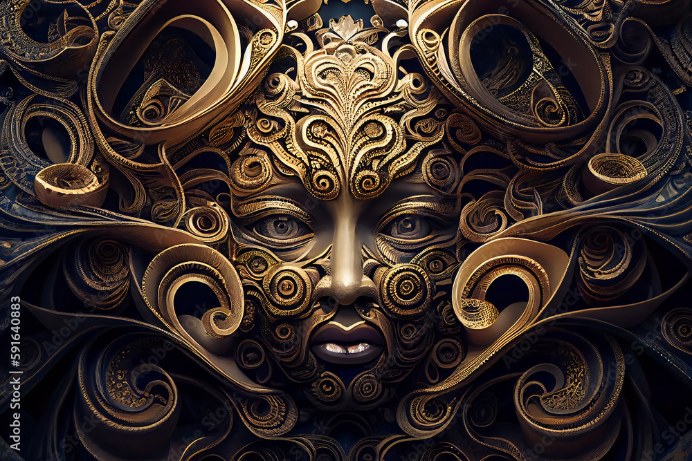 A Surreal Wall of Human Face Morphed in a Weird Way. Human Faces ...