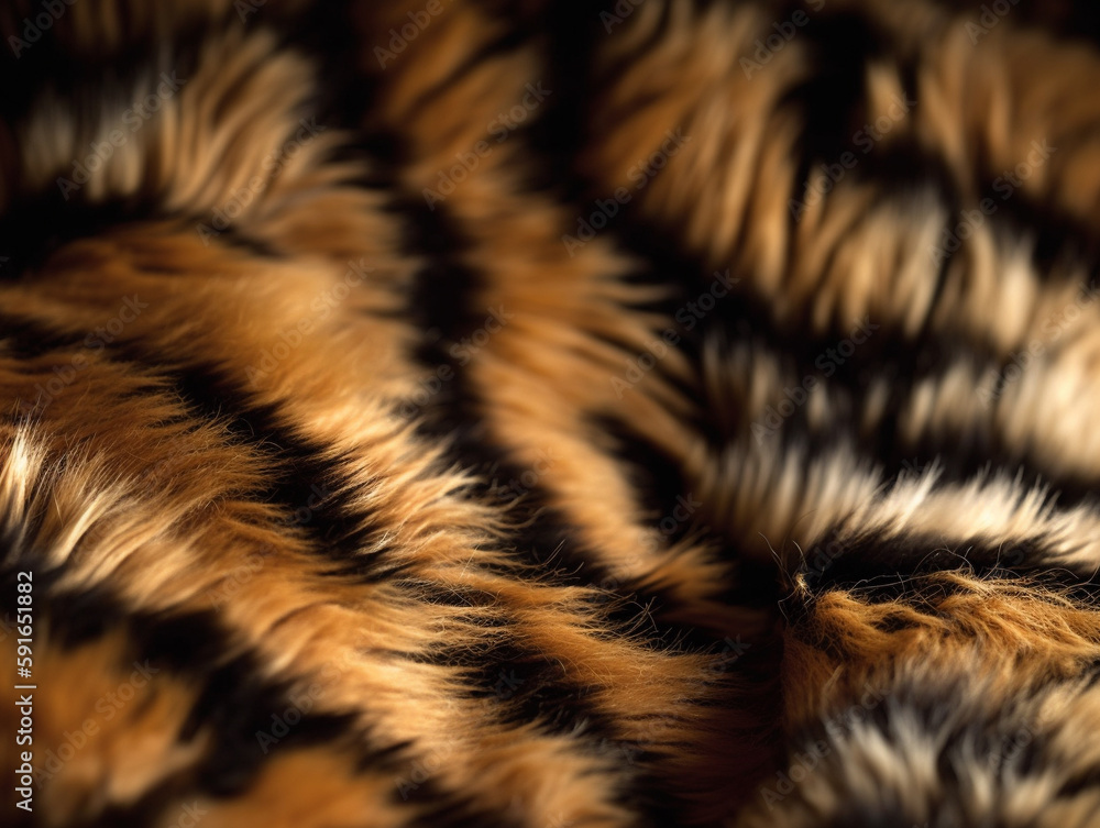 Tiger fur background closeup for International Tiger Day. Jungle wild ...
