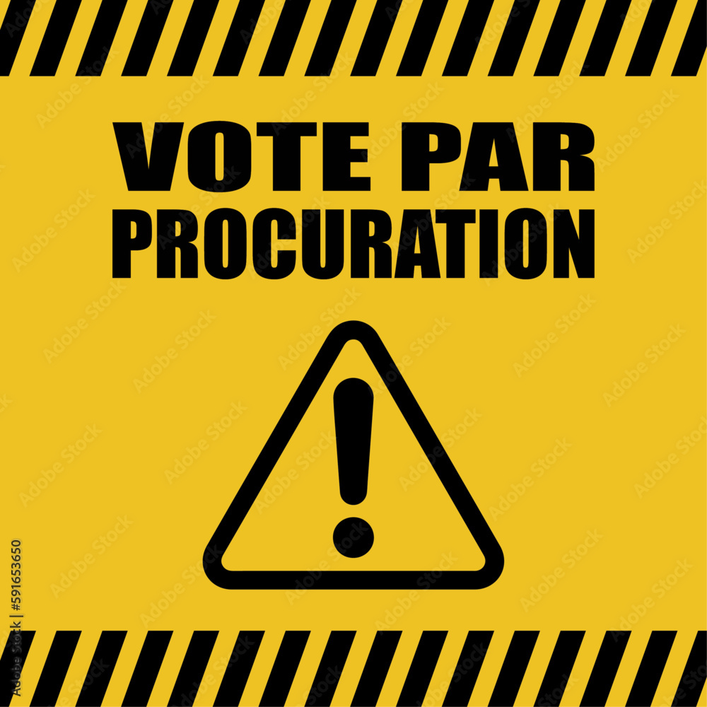 Logo vote par procuration. Stock Vector | Adobe Stock
