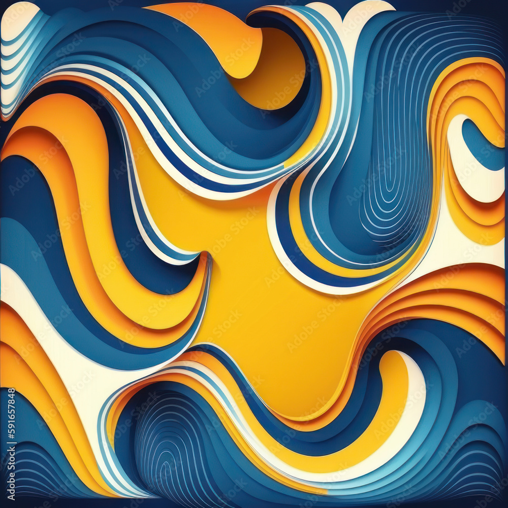 Vintage Color Background from the 70s. Created with generative AI tools ...
