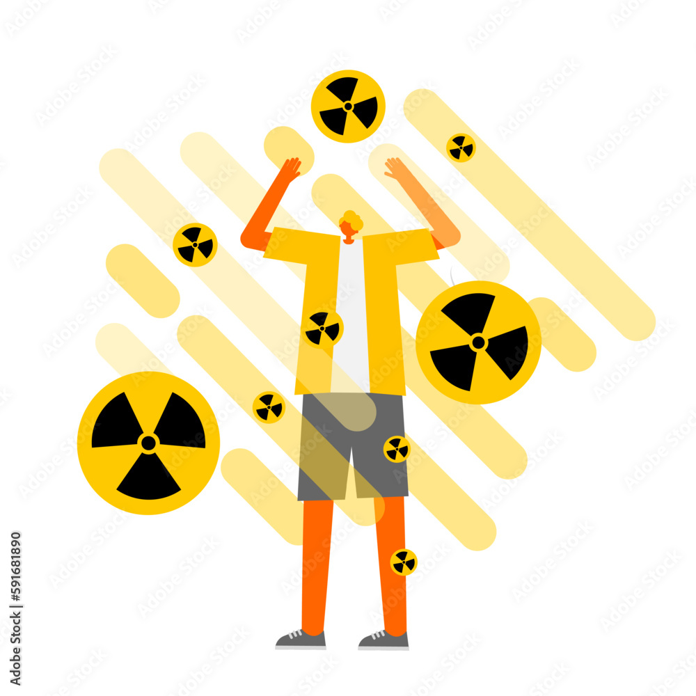 Cartoon characters designed for radioactive incident and contamination ...