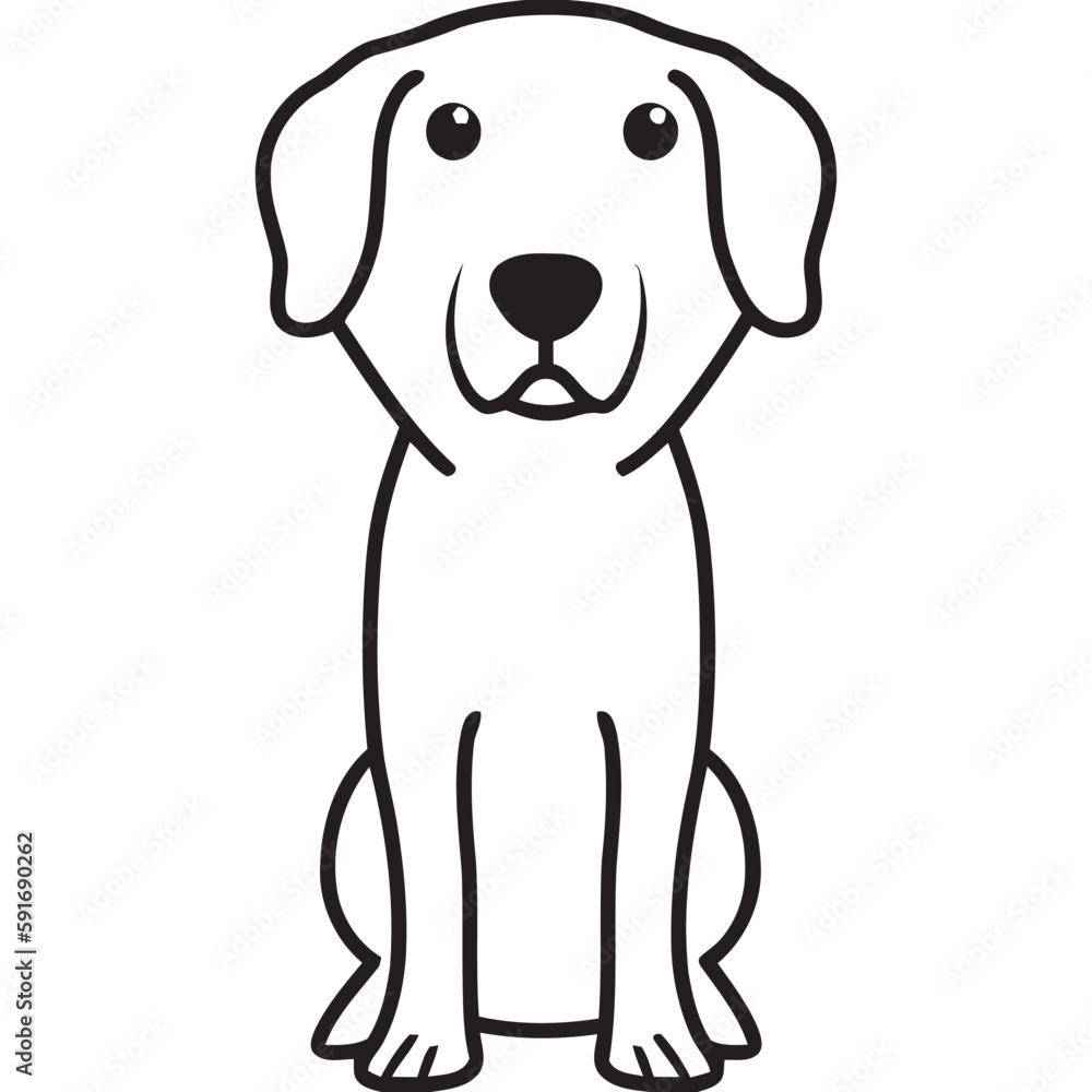 Owczarek Podhalanski Dog Breed Cartoon Kawaii Sketch Hand Drawn ...