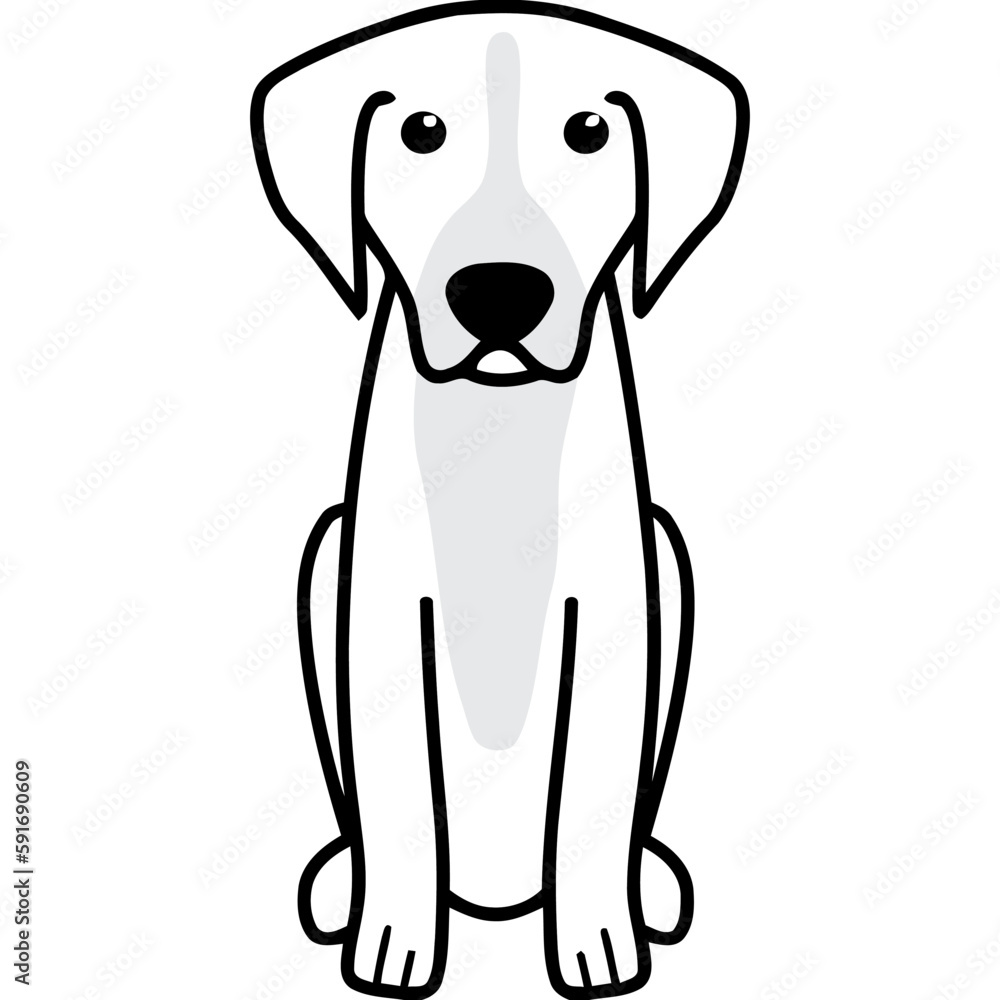 Tornjak Dog Breed Cartoon Kawaii Sketch Hand Drawn Watercolor Painting ...
