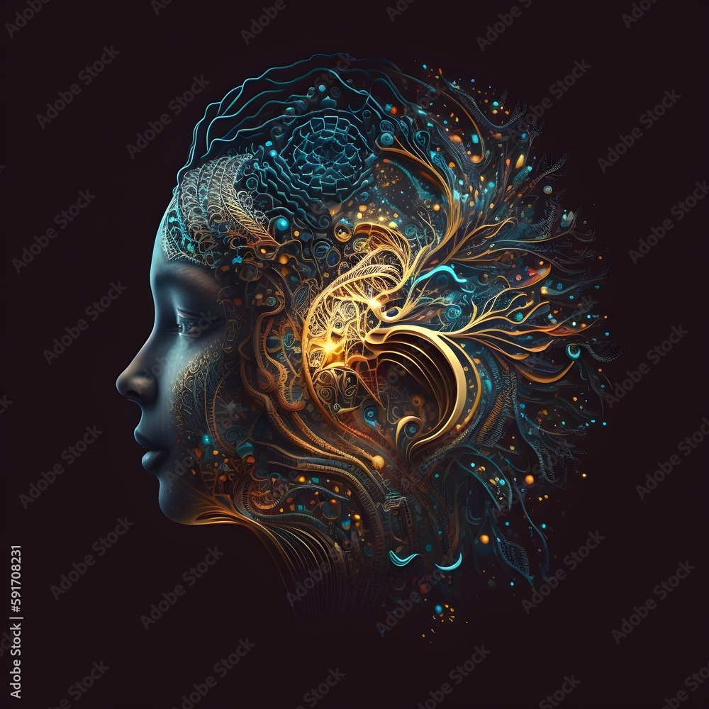 mind expanding AI logo 4k HD very detailed beautiful spiritual stunning ...