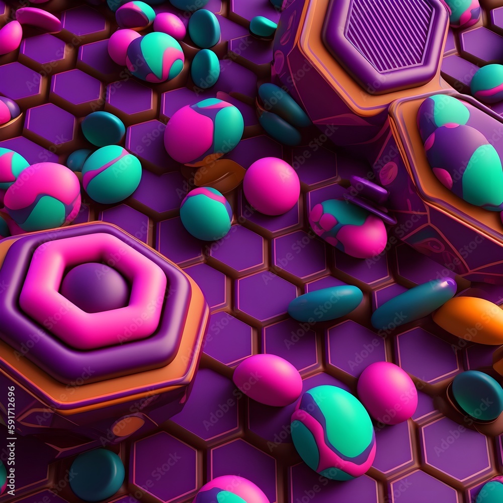 4kultra high definition alien technology purple neon futuristic ...