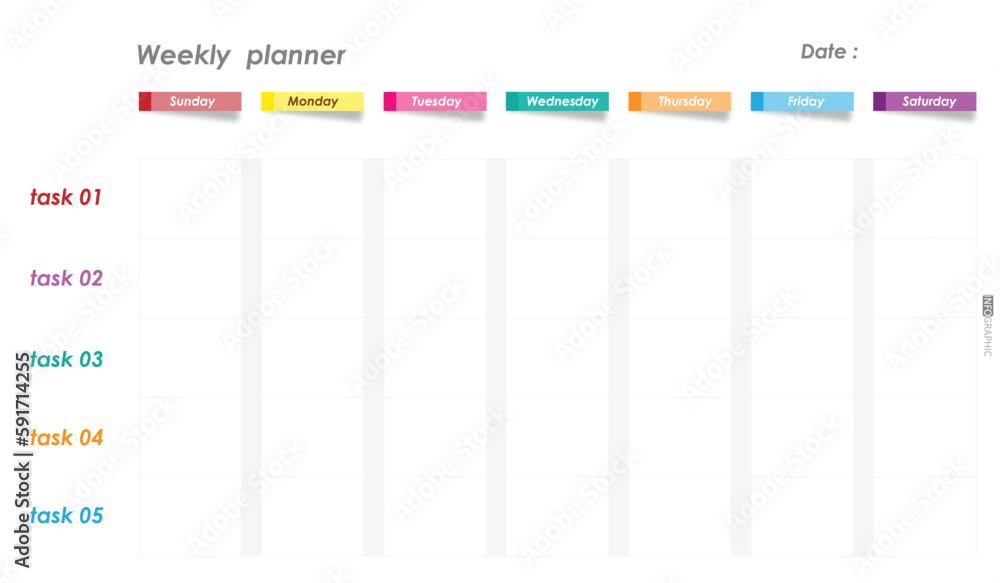 timeline weekly planner schedule project diagram Infographic template ...