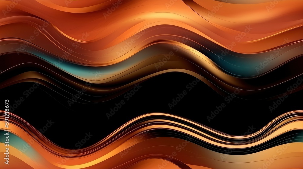 Orange abstract gradient soft colors background with circles curve ...