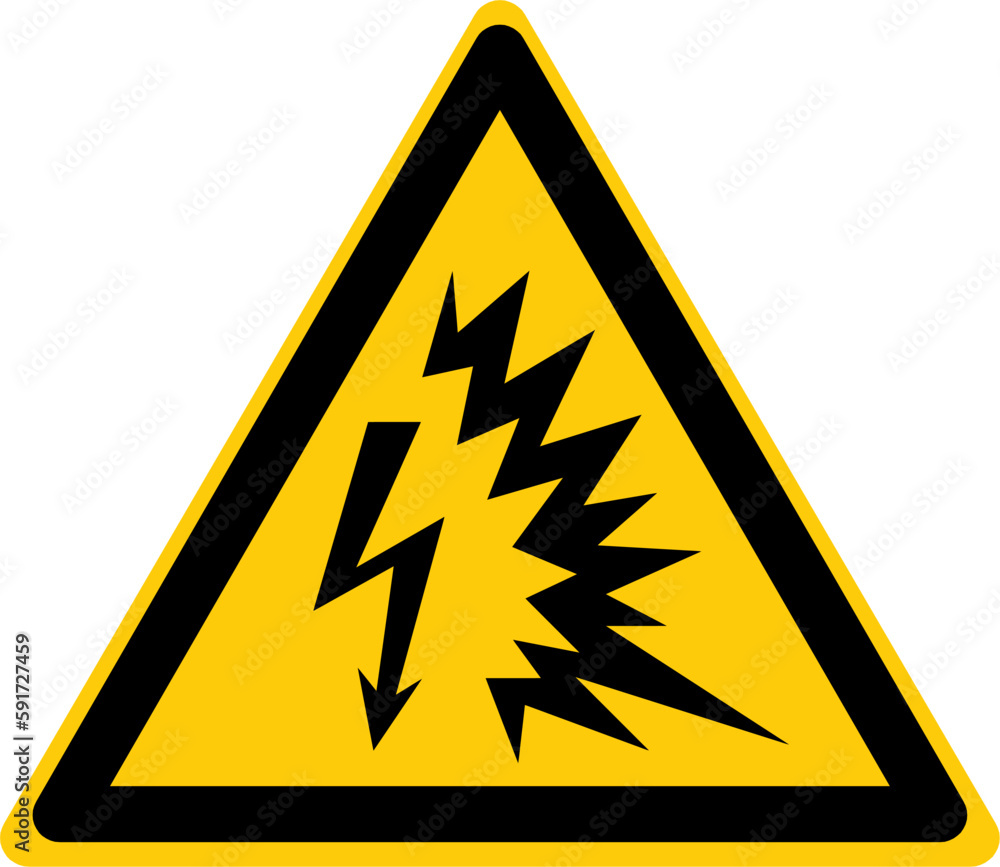 Warning Hazard Caution ISO Signs Icon Symbol Pictogram Arc Flash ...
