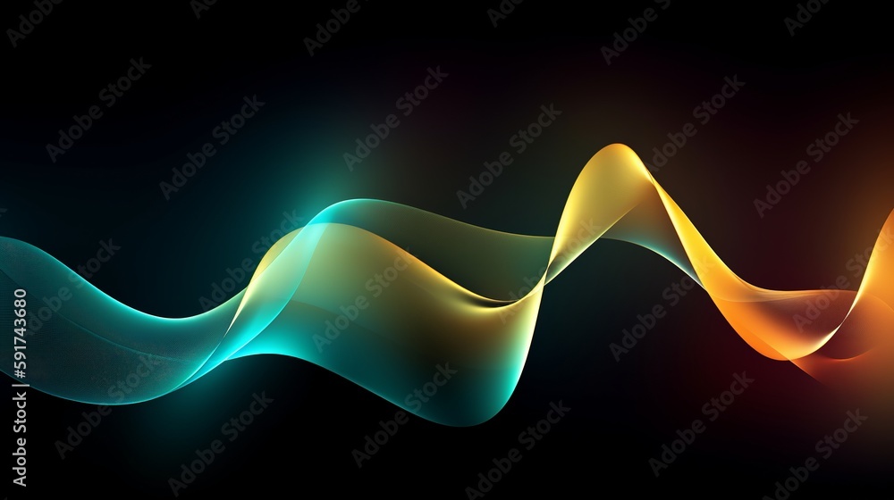 Line art illustration on light background. Motion line design. Vibrant ...
