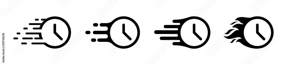 Timers icon set on transparent background. Stopwatch symbol. countdown ...