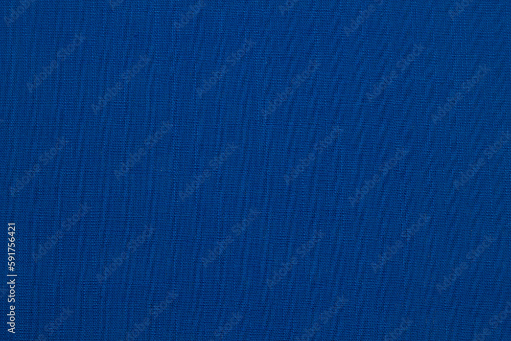 Poster Texture of navy color background from textile material with ...