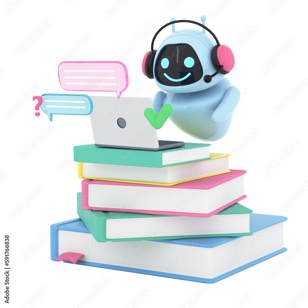 Artificial intelligence chatbot chatting and answering people's ...