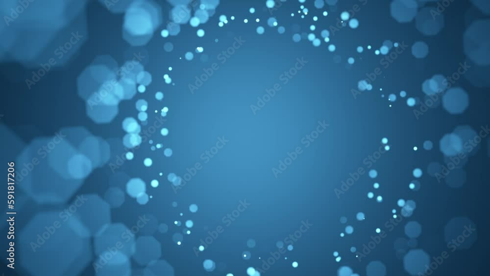 Bright, abstract cloud from the structure of particles. A stream of ...