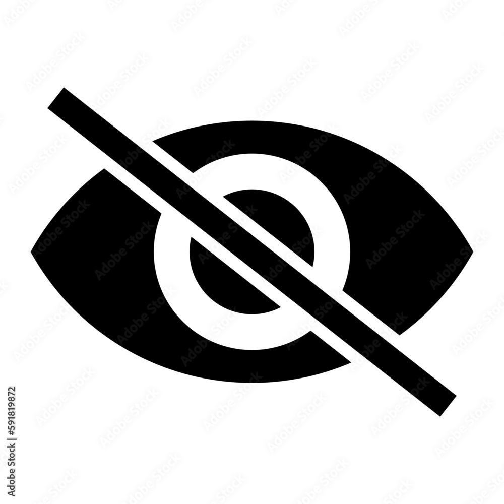 Vetor de Hidden icon, visible Invisible icon. Eye icon. Look and Vision ... Vetor de Hidden icon, visible Invisible icon. Eye icon. Look and Vision ...
