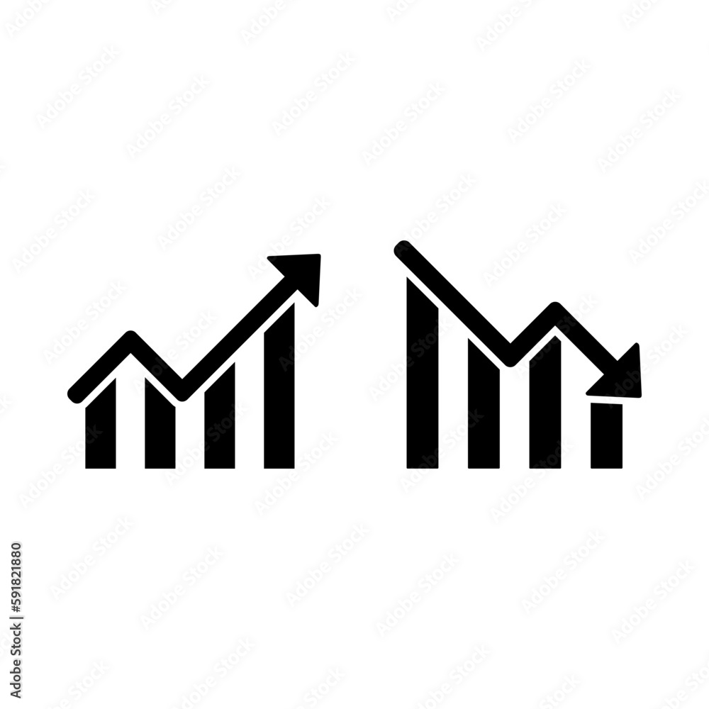 Chart icon vector set. analysis illustration sign collection. analytics ...