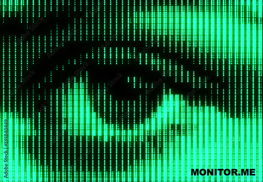 Retro Pixelated monitor screen effect Stock Template | Adobe Stock