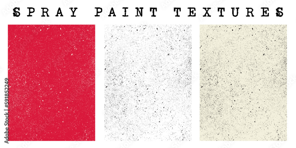 Spray Paint Textures vector backgrounds. Overlays stamp texture with ...