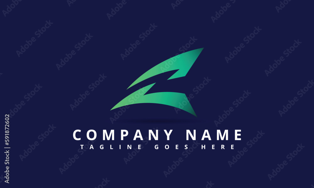 Simple Z Letter Elegant Logo. Z Gaming Logo Vector Stock Vector | Adobe ...