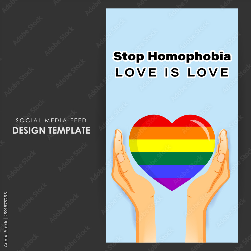 Vector illustration of International Day Against Homophobia social ...