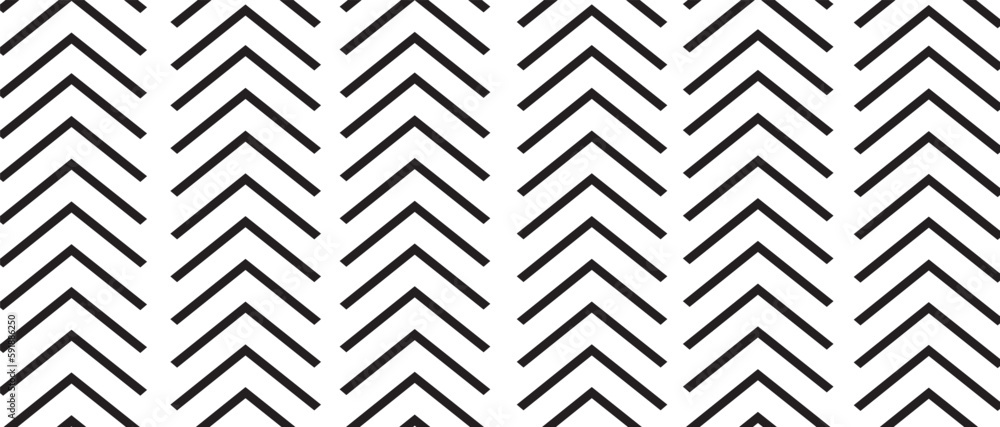 Seamless arrow pattern on white background. Modern chevron lines ...