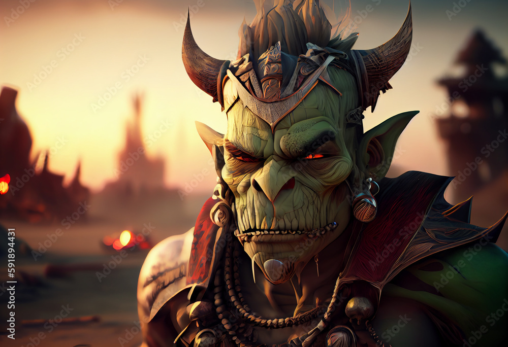 Beautiful photo Orc concept, contemporary colors and mood social ...