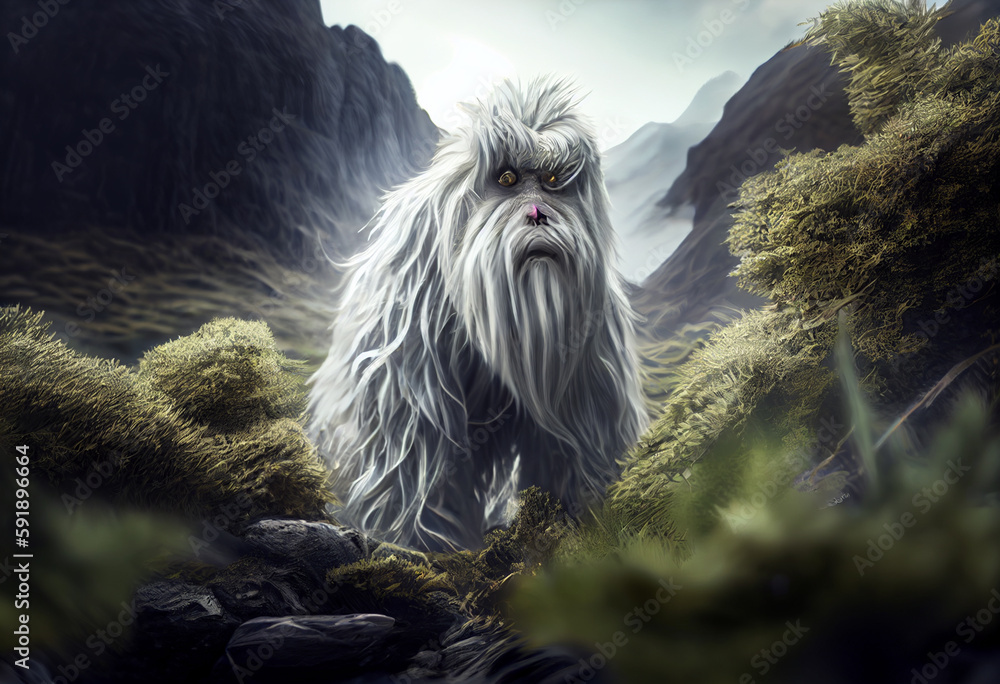 Beautiful photo the yeti concept, contemporary colors and mood social ...