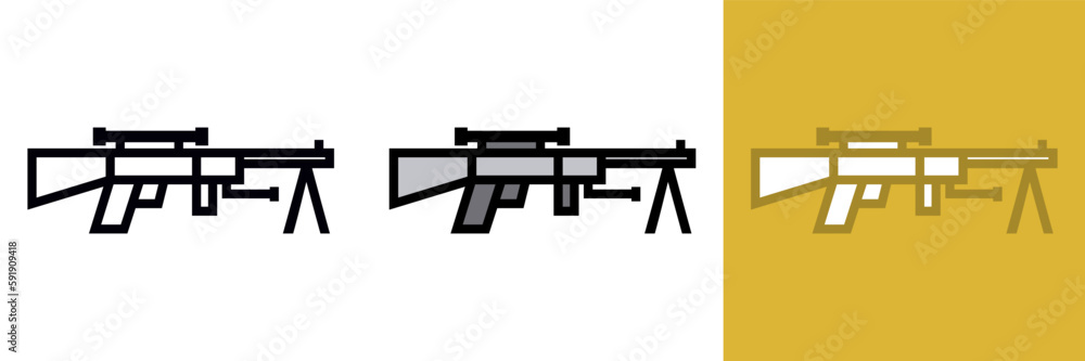Vetor de Military Sniper Icon, The sniper icon is commonly used in ...