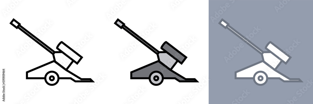 Military Artillery Icon, his icon represents military artillery, a ...