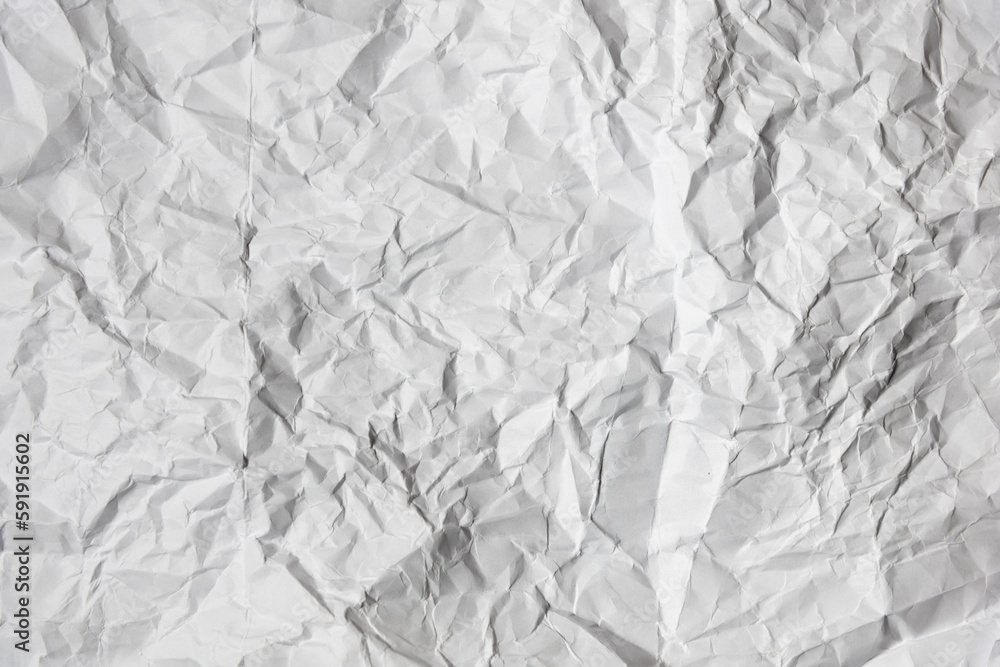 Textura de un papel blanco arrugado Stock Photo | Adobe Stock
