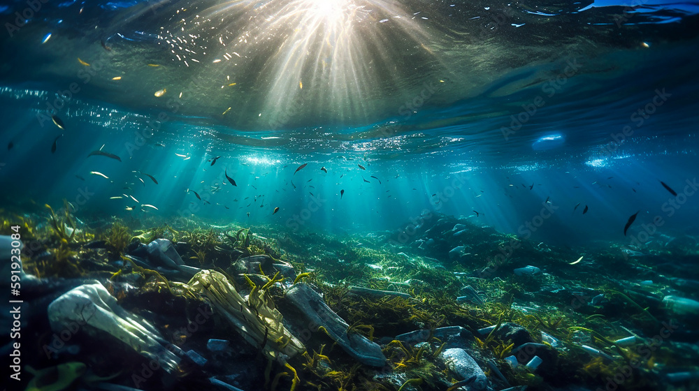 Biodegradation of the marine environment. Plastic trash and other ...