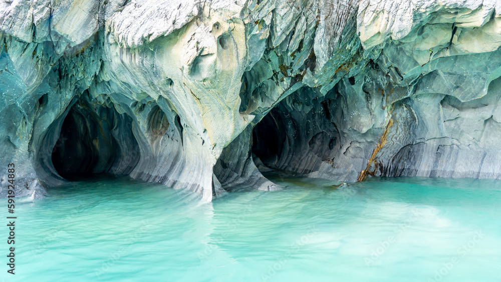 Marble Caves on Lake General Carrera, Patagonia, Chile. Marble Caves ...